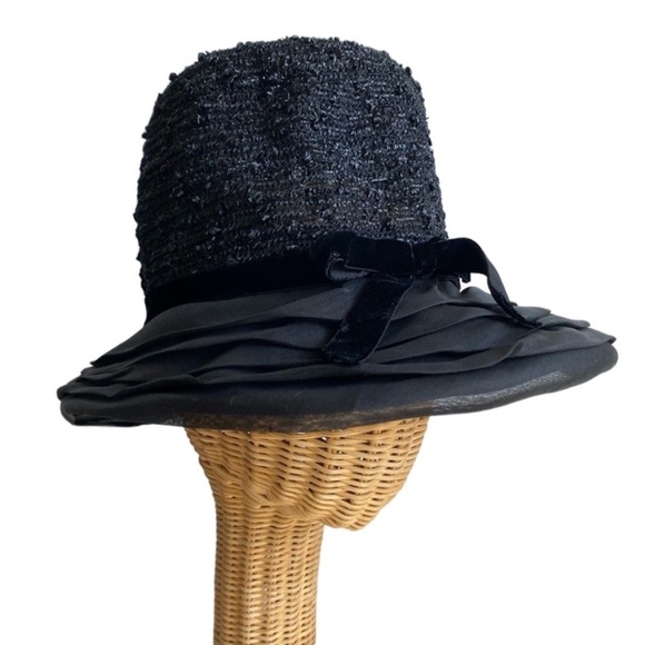Vintage | Accessories | Vintage 5s Black Hat Audrey Hepburn Breakfast ...